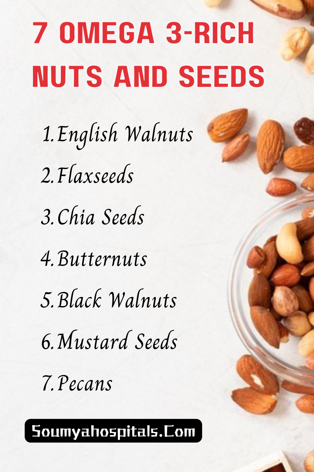 7 Omega 3-Rich Nuts And Seeds You Should Add To Your Diet - soumyahospitals.com