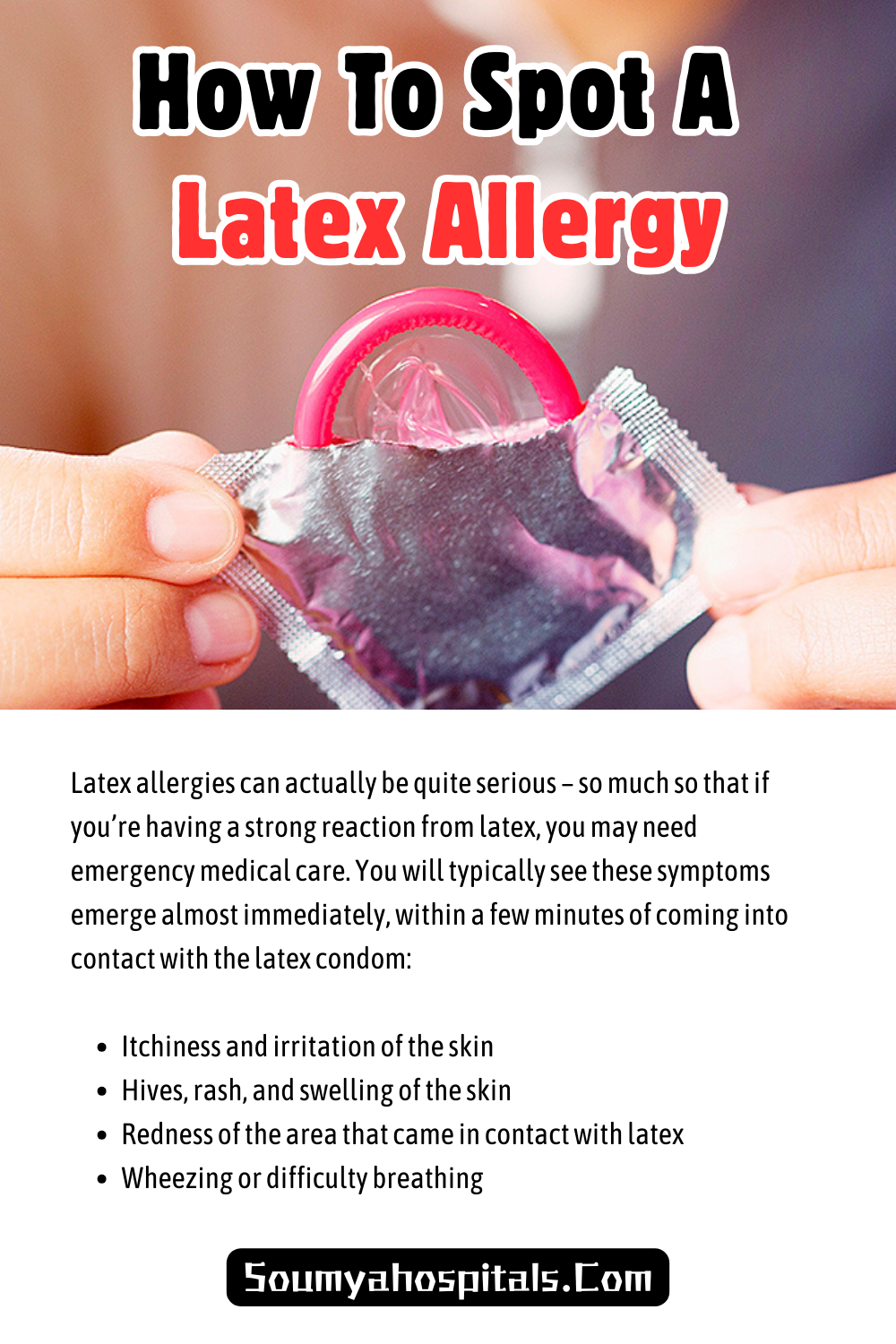 Allergic to condoms store
