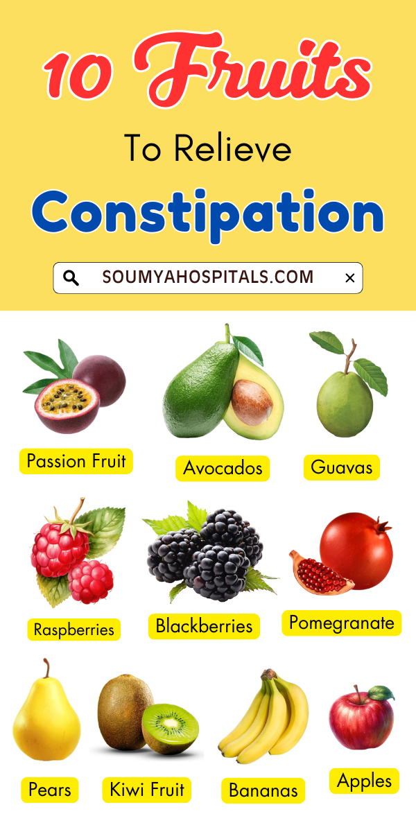 Top 10 Fruits That Help Relieve Constipation - soumyahospitals.com