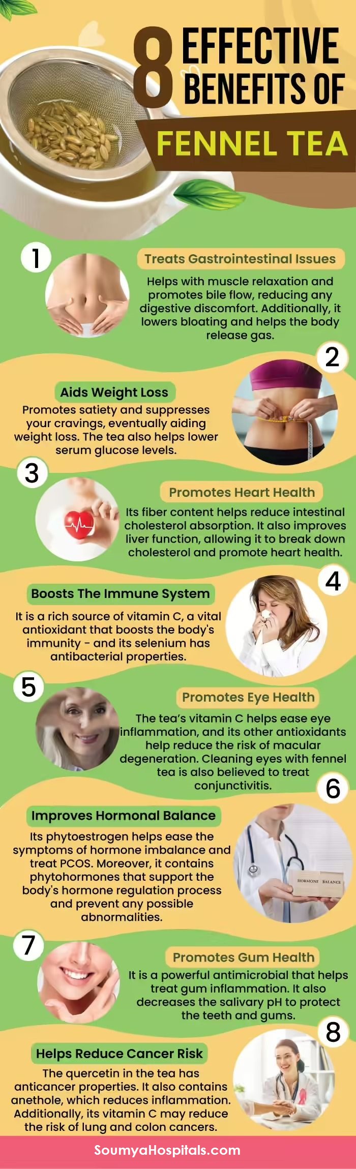 15 Fennel Tea Benefits And Who Should Not Consume It - soumyahospitals.com